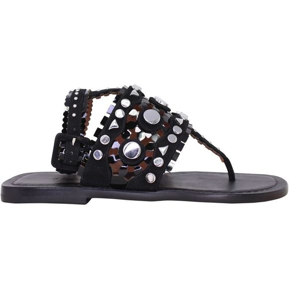 Alaia | Shoes | Alaia Chamvern Clous Fleur Black Aa3s42ck01 Womens ...